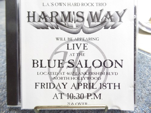Harm's Way "L.A.'s Own Hard Rock Trio" 6 Track Demo 1997 CD Metallica ...