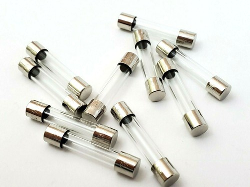 Lot of 100 AGC 250 Volt 10 Amp 1/4" x 1-1/4" Glass Fuses Fast Acting ...