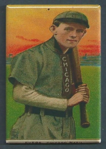 JOHNNY EVERS BASEBALL CARD MAGNET HALL FAME ALL STAR TINKERS TO CHANCE ...