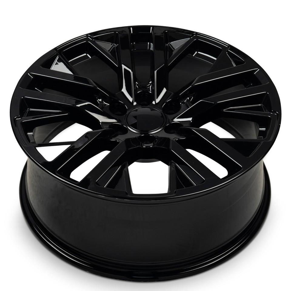 New Wheel For 2019-2023 Chevrolet Silverado 22 Inch Gloss Black Alloy ...