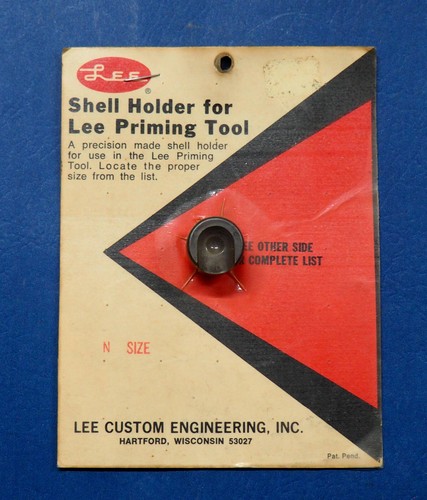 LEE Priming Tool Shell Holder "N"-(screw-in type) NOS-in package | eBay