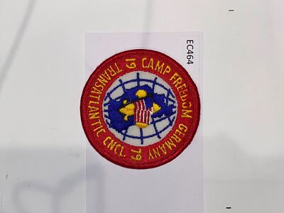 Boy Scout Camp Patch Camp Freedom Germany Transatlantic Council 1979 | eBay