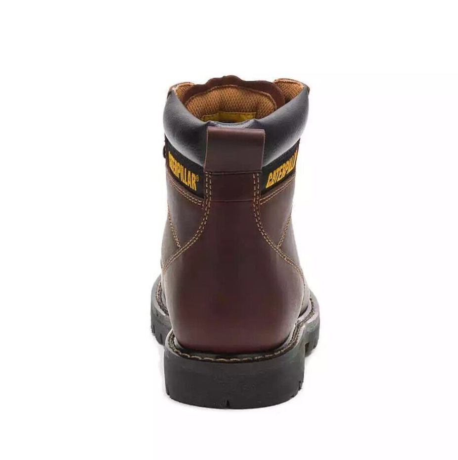 Men's Caterpillar Second Shift Slip Resistant Soft Toe 6 Inch Tan Boot ...