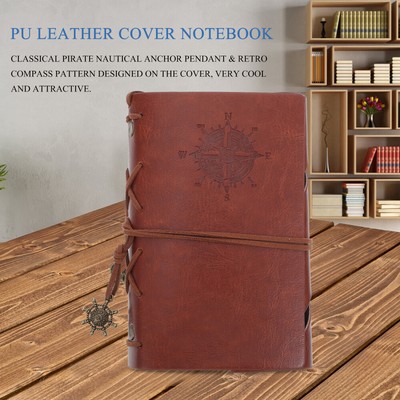 Vintage PU Cover Loose-leaf String Notebook Notepad Travel Journal ...