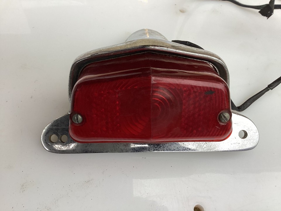 Vintage Bates Taillight Brake Light Harley Knucklehead Panhead triumph ...