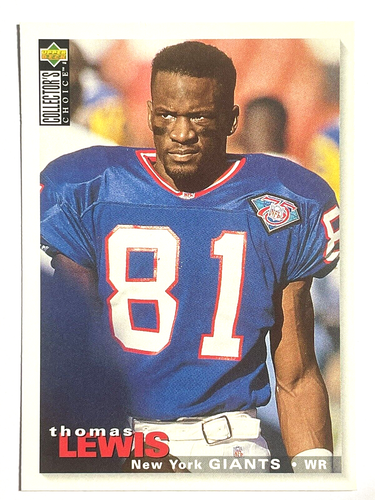 THOMAS LEWIS New York Giants 1995 Upper Deck Collector's Choice Card ...