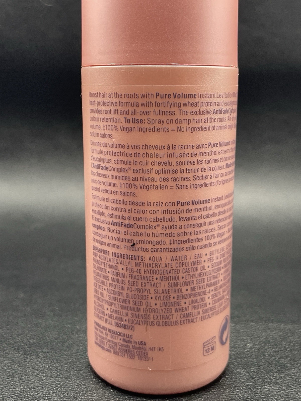 PUREOLOGY Pure Volume Instant Levitation Mist | 4.9 Fl Oz / 145mL | Old ...