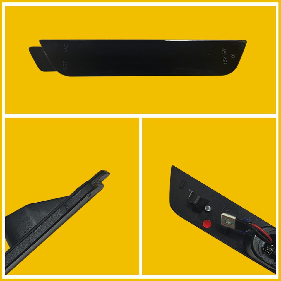 For Chevrolet 2010-2015 Camaro Rear LED Bumper Side Marker Lights ...