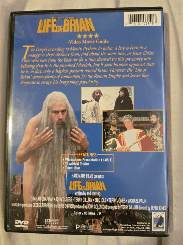 Monty Pythons Life of Brian (DVD, 1999) 13131067491| eBay