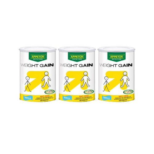 3X Appeton Weight Gain Powder 900g Vanilla For Adult HIGH PROTEIN ...