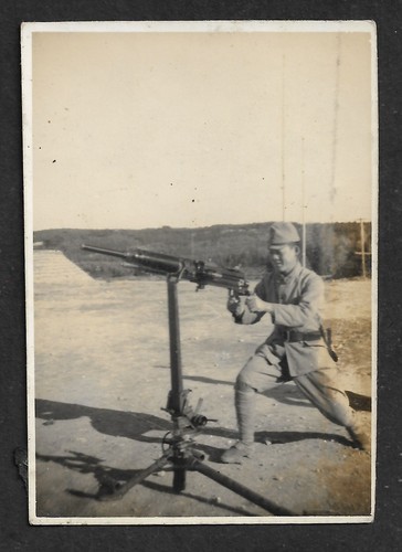 WW2 Japanese Photo Heavy Machine Gun Japan Original | eBay