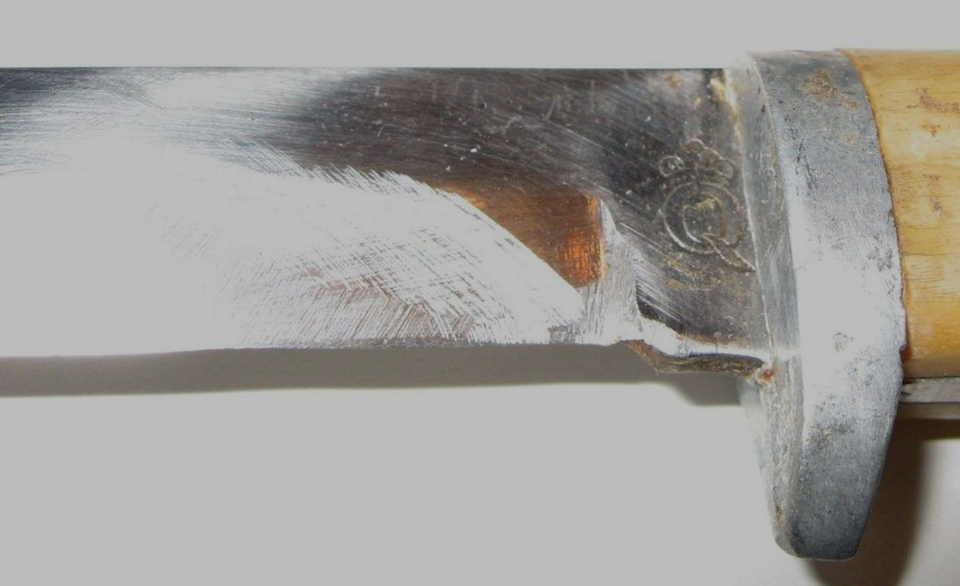 Vintage Queen Cutlery #19 Small Hunter Fixed Blade Knife Crown Q Stamp ...