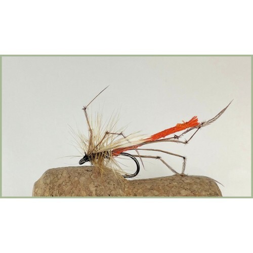 8 Detached Daddy long legs Orange , Trout Flies, Size 10, Fly Fishing ...