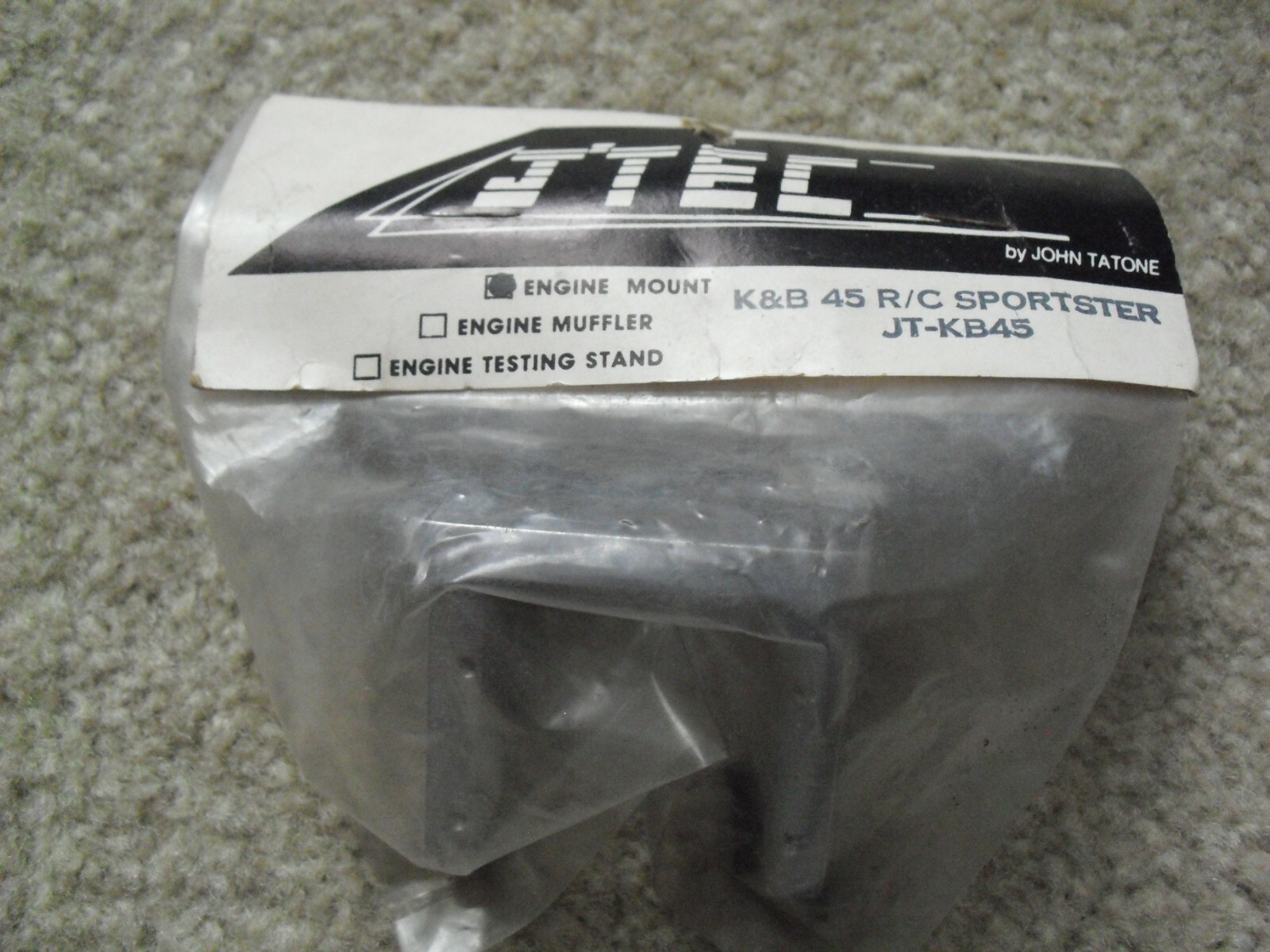 Vintage RC Part Accessory Jtec Tatone Engine Mount JT-KB45 NIP | eBay