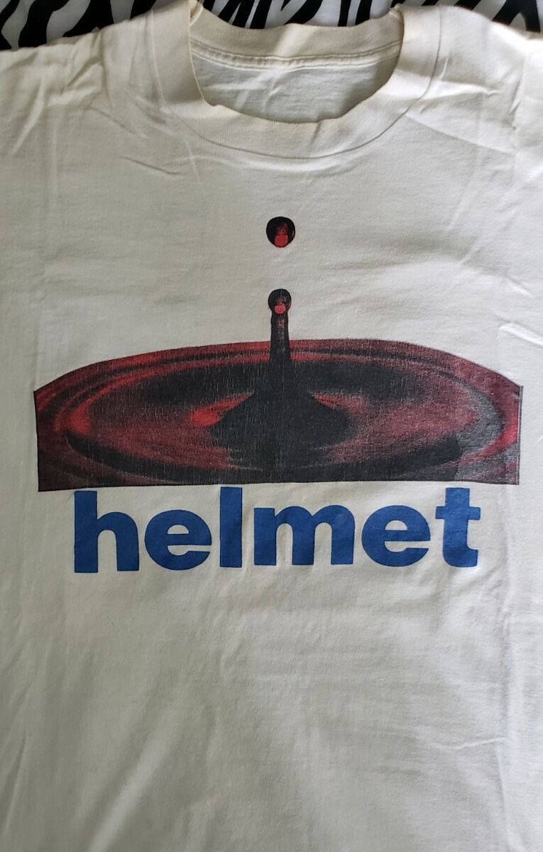 Vintage HELMET Meantime 1992 Tour White XL T-Shirt Vintage HELMET Meantime 1992 Tour White XL T-Shirt
