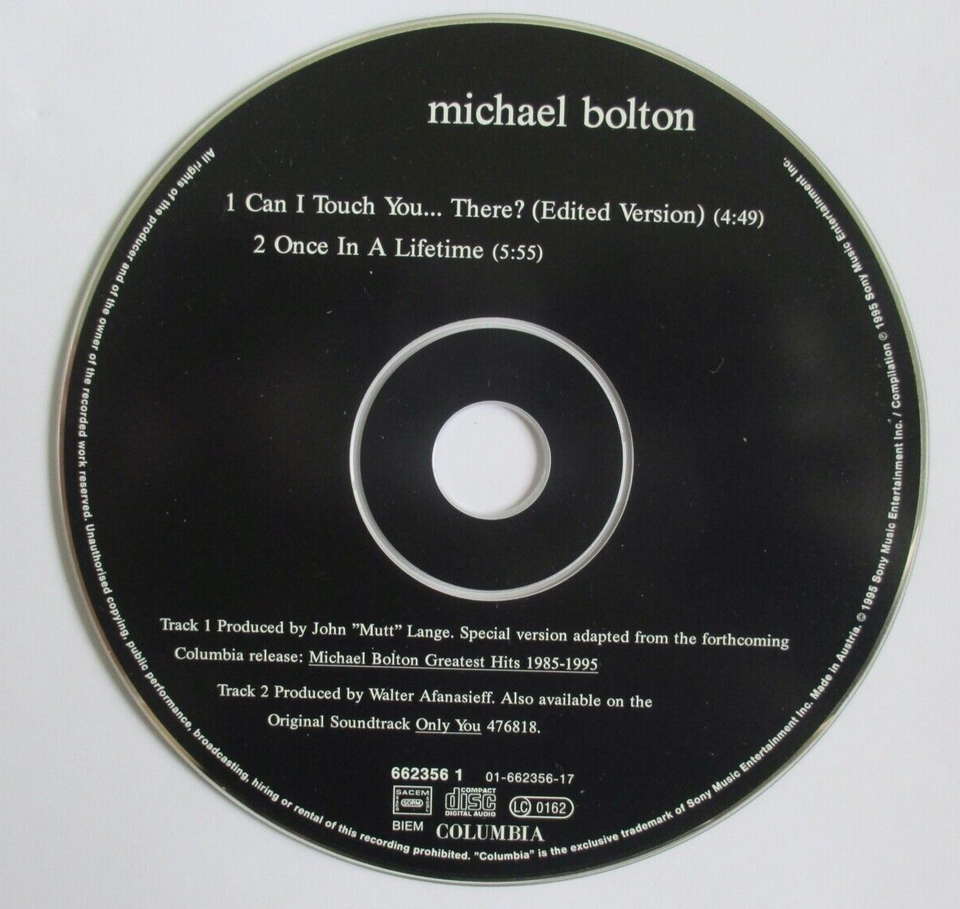 MICHAEL BOLTON - CD SINGLE "CAN I TOUCH YOU...THERE?" | eBay UK