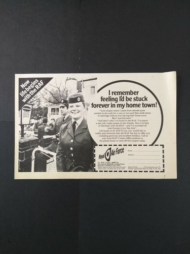 Royal Air Force - RAF Careers - Magazine Advert #B4232 | eBay