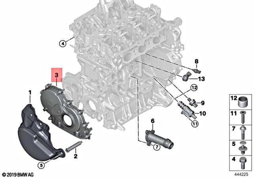 BMW OEM 14-17 i8-Engine Timing Cover 11148512597 | eBay