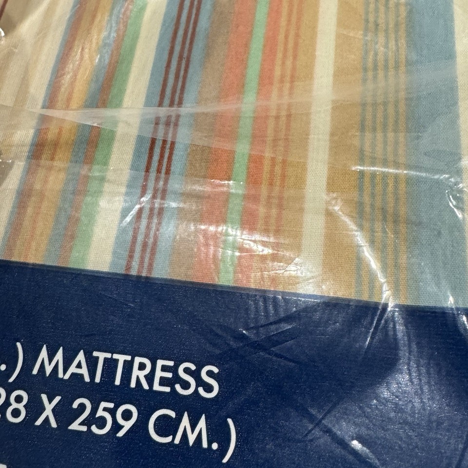 VTG MCM QUEEN Bedding Set Flat Fitted Sheets 4 Pillowcases Burlington ...