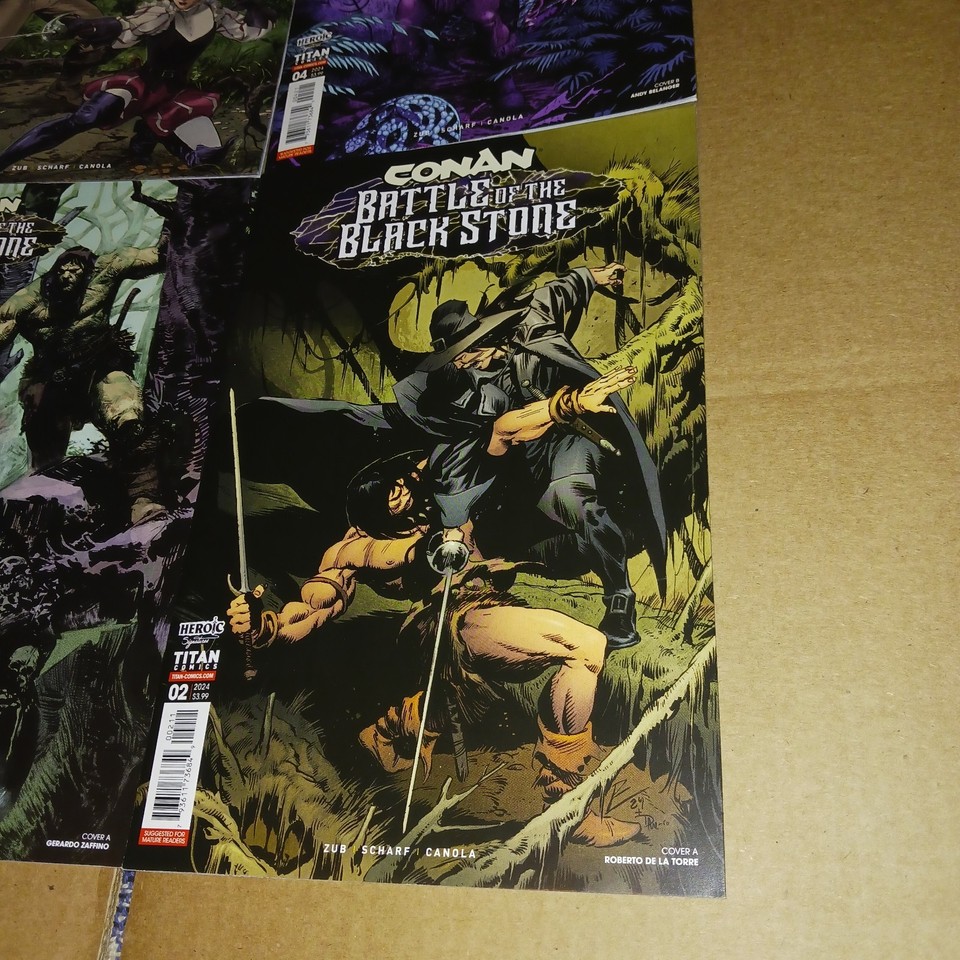 LOT Conan Battle of the Black Stone 1-4 Complete Set Full Run Titan ...