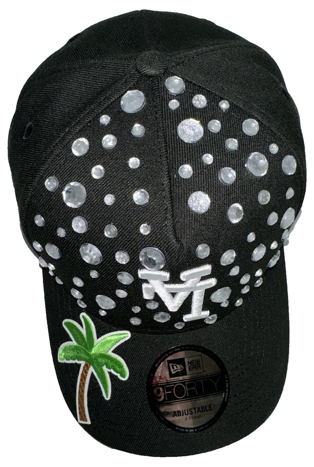 LA Dodgers MLB Custom BLING Streetwear Hat New Era 9FORTY Black ...