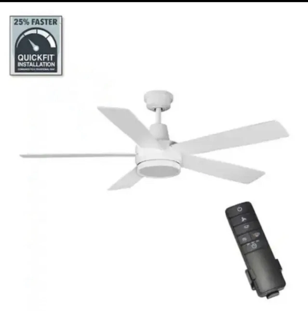 Hampton Bay Remote Control Ceiling Fan Installation | Shelly Lighting