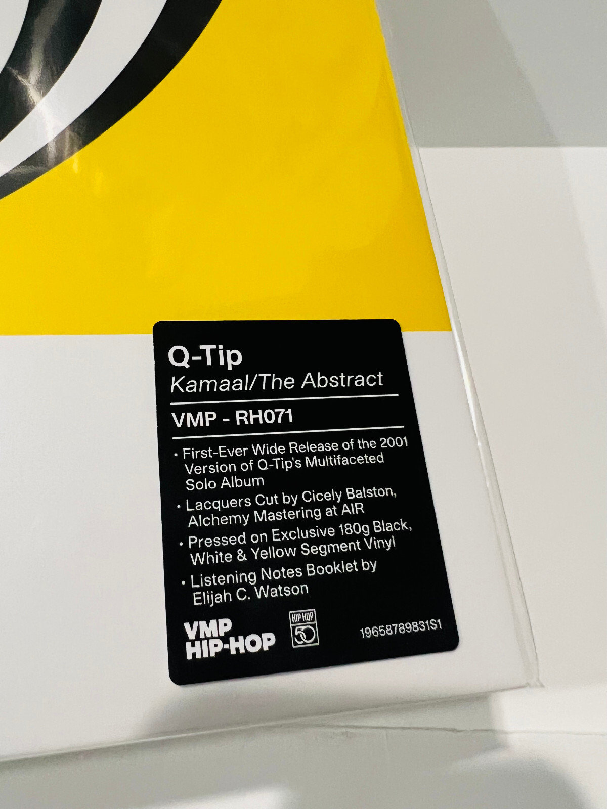 Q-Tip ‎– Kamaal The Abstract LP Yellow Black White Tri-Color Vinyl ...