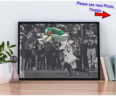 Saquon Barkley Jump Hurdle Black and White Sport Poster | eBay