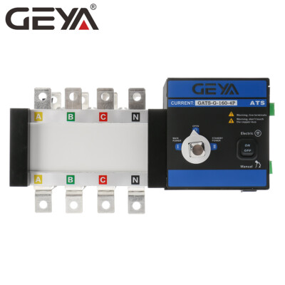 GEYA Industrial Automatic Transfer Switch 160A 4P 110V 220V Grid to AC ...