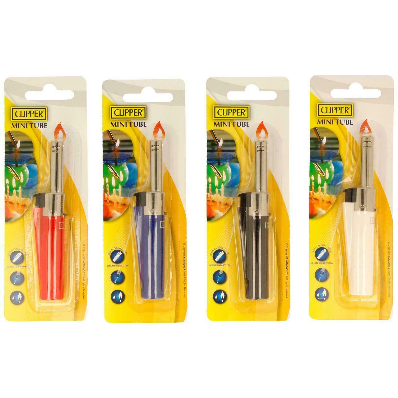 CLIPPER MINI TUBE LIGHTERS – REFILLABLE GAS FLAME FOR BBQ, CAMPING ...