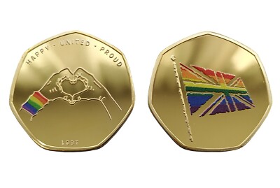 LGBT / Gay Pride Gold Plated Commemorative Coin - 50 Years | eBay UK