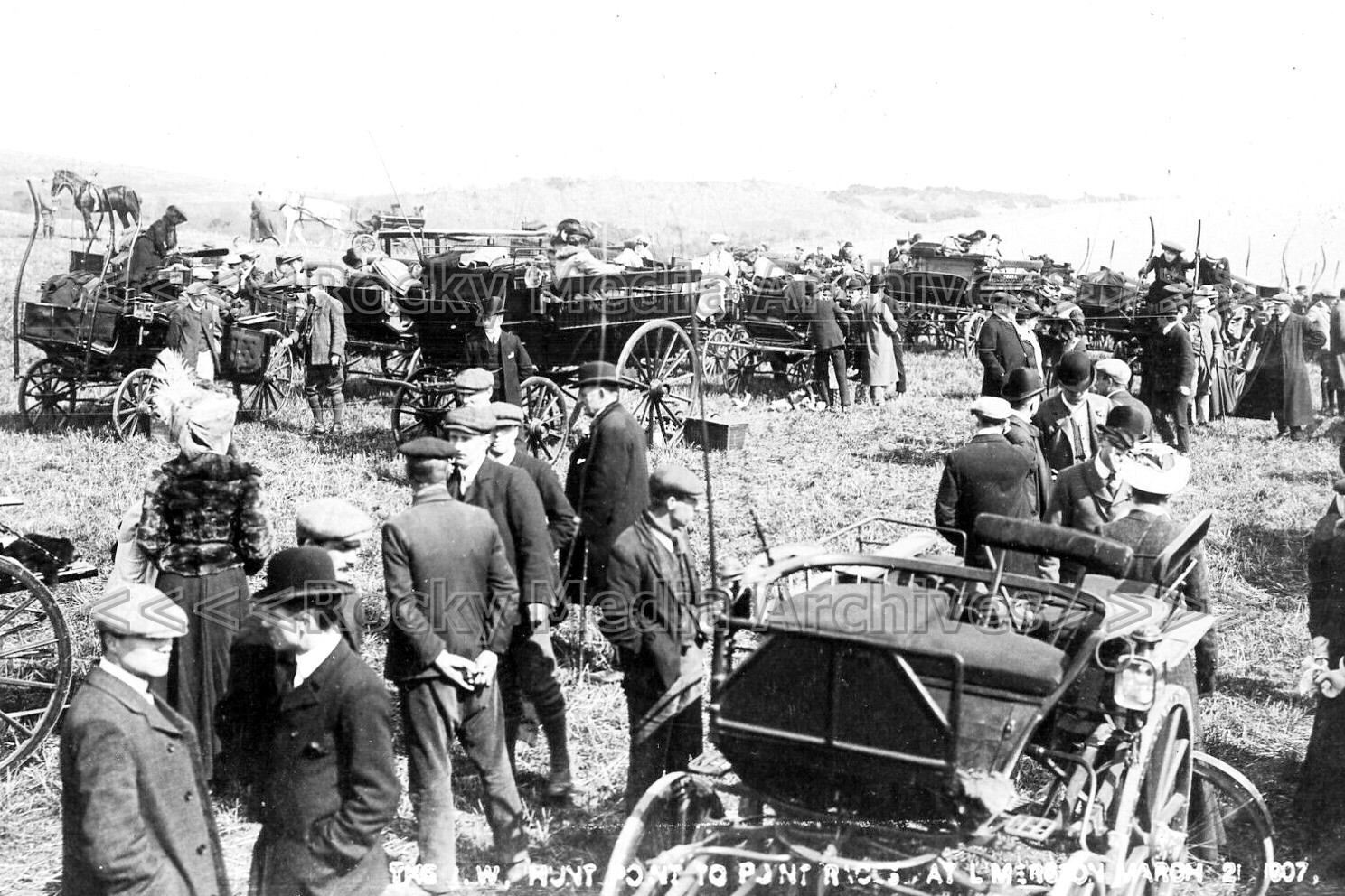 evv-58 Hunt Point to Point Races, Limerstone, Isle of Wight 1907. Photo ...