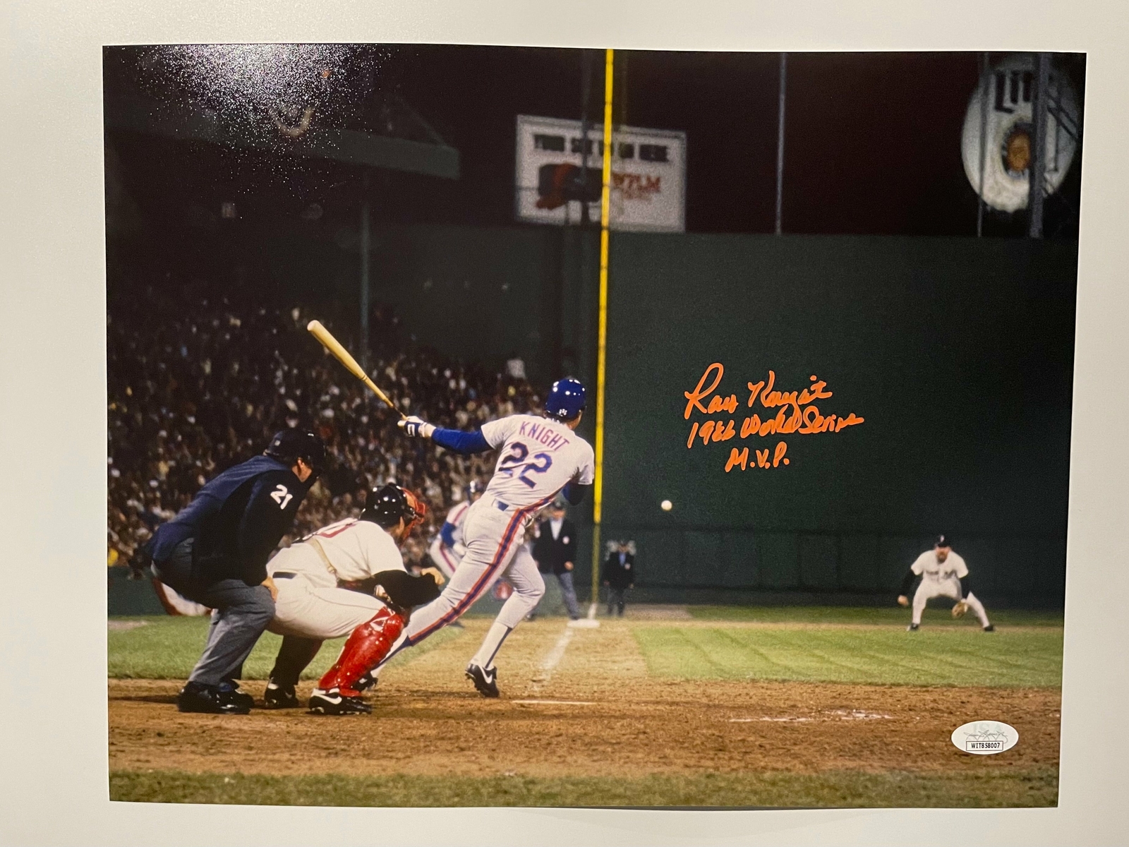 Ray Knight Autographed 11x14 Photo with 1986 World Series MVP ...