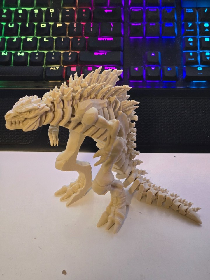 3D Printed Godzilla Skeleton – Highly Detailed & Articulated Model | eBay