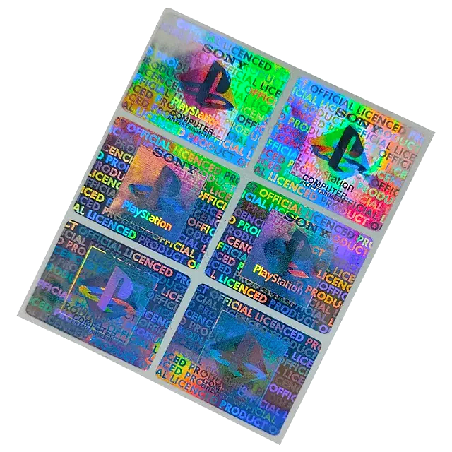 6x New Stickers Hologram case PlayStation, Boîtier Jeux Ps1, Psone, Psx ...