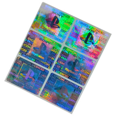 6x New Stickers Hologram case PlayStation, Boîtier Jeux Ps1, Psone, Psx ...