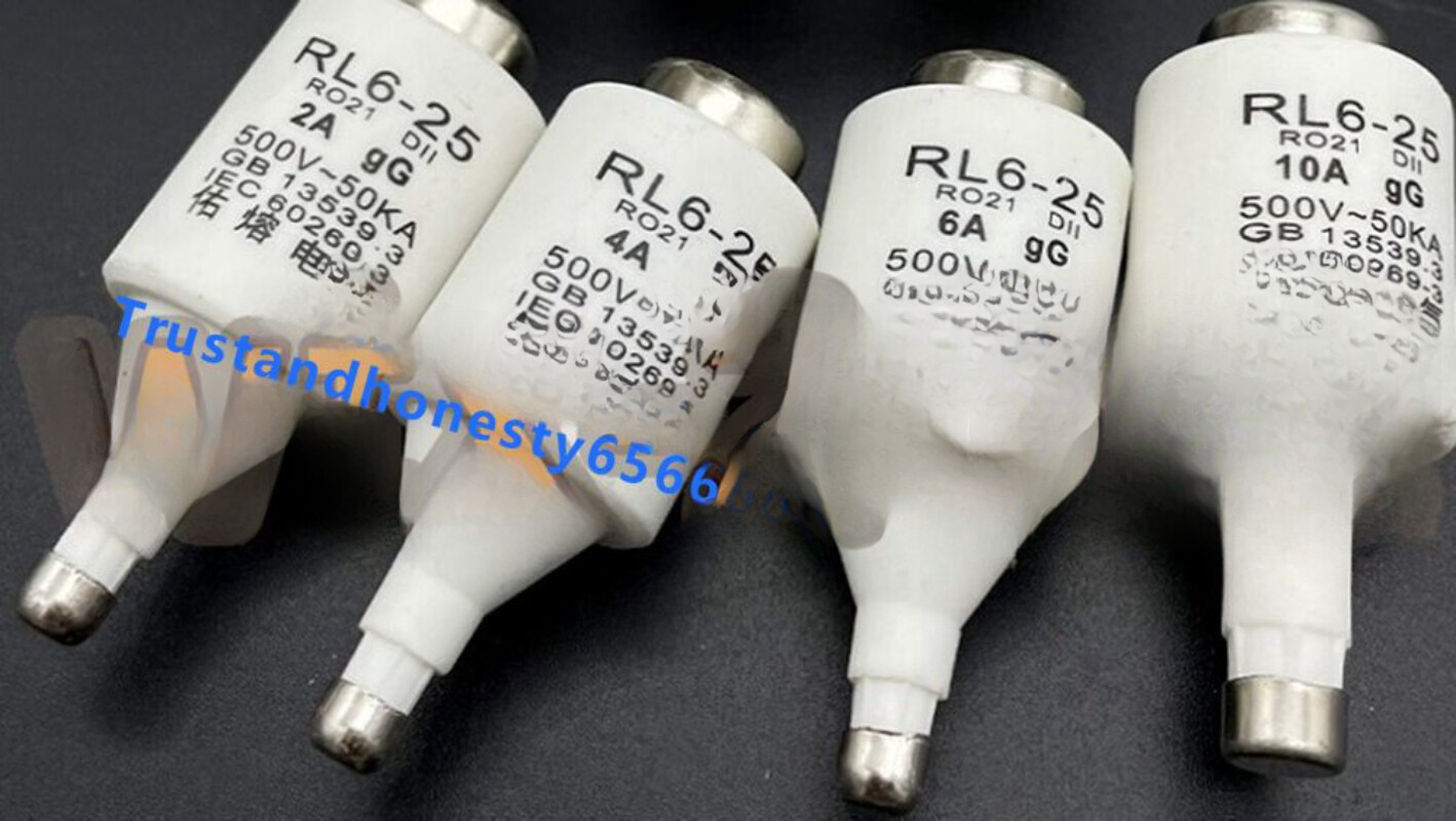 QTY:10 NEW FOR RL6-25 6A/500V DII fuse can replace DIIGG50V6/5SB231 ...