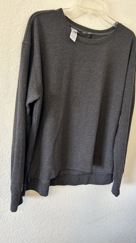 Victoria's Secret Dark Gray Sport Key Hole Back Pullover Size L | eBay