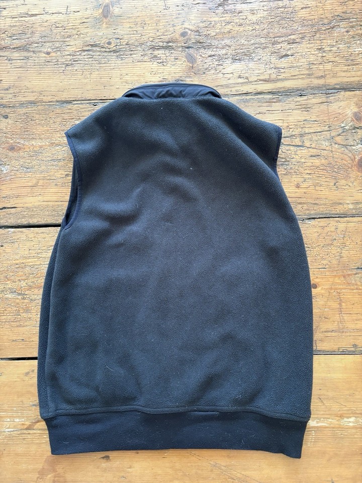 Polo Ralph Lauren Vest Mens Large Black Fleece Full Zip Sleeveless ...