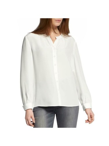 BASLER Womens White Long Sleeve V Neck Blouse Top Size: 20 | eBay