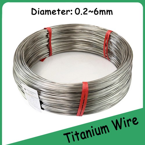 【TA2】【TA4】 Titanium Wire Diameter 0.2~6mm Metal Wire Metalworking Pure ...