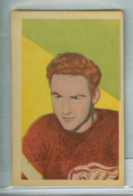 Leonard Red Kelly 1952-53 Parkhurst '52 Parkie NHL Card #67 EX Detroit ...