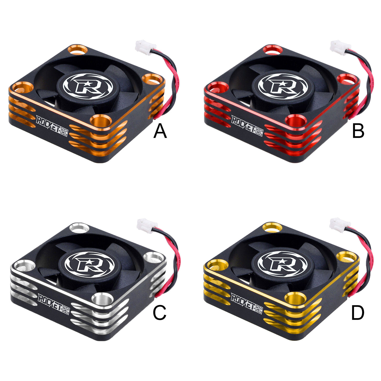 AU 28000rpm Esc Fan with Temperature Control Switch Rc Cooling Fan for ...