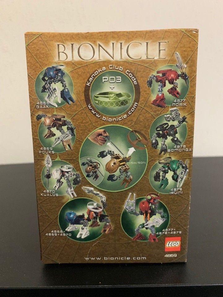 Lego Bionicle 4869 Rahaga Pouks!!! New Factory Sealed!!! Very Hard To ...