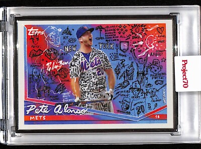 2021 TOPPS PROJECT 70 #363 PETE ALONSO BY SIFF P70 AP SILVER FRAME 50/ ...