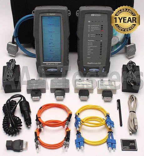 Agilent WireScope 350 Cat5E Cat6 SM MM Glasfaserzertifizierer Tester | eBay