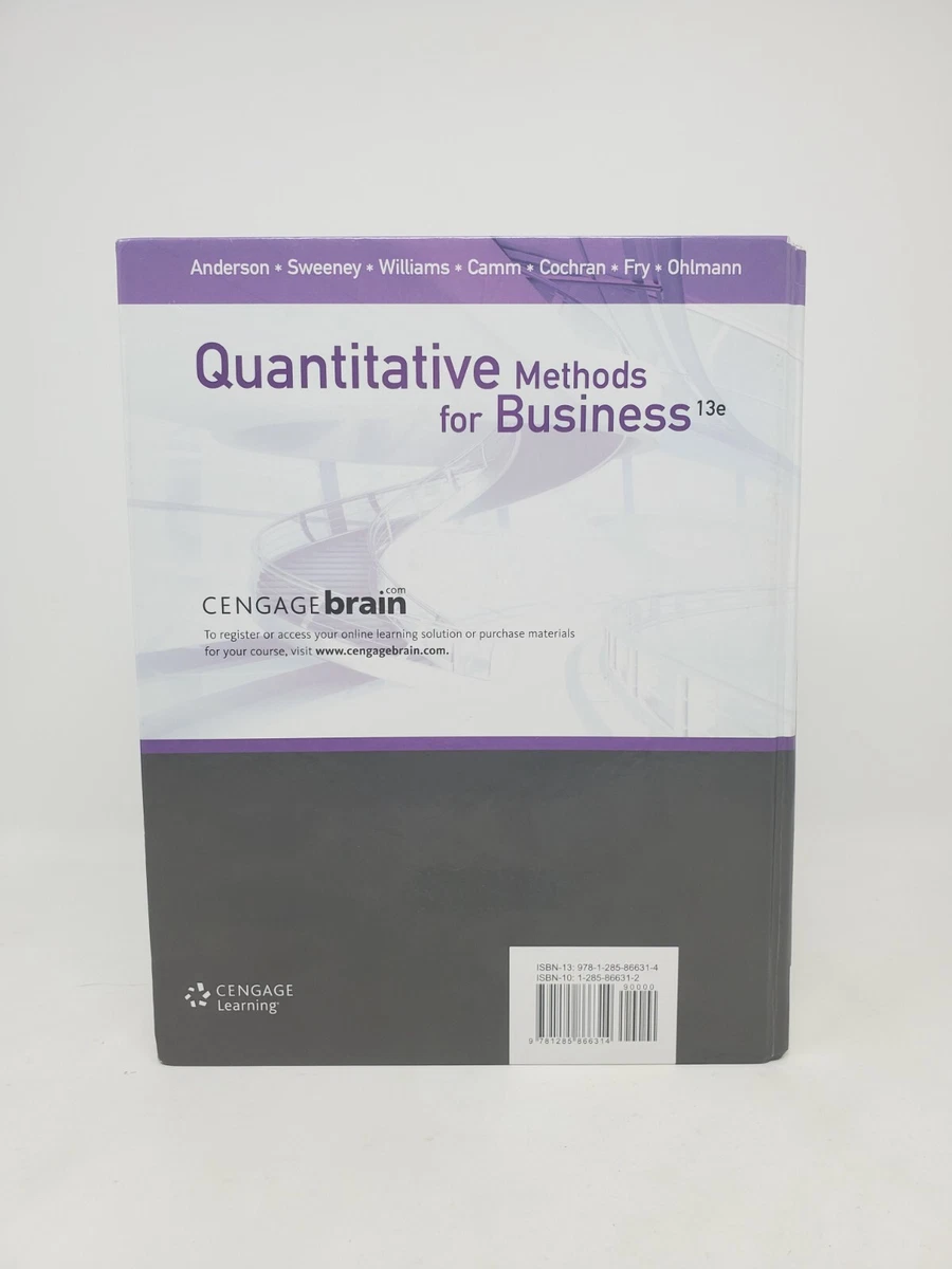 Quantitative Methods Textbook