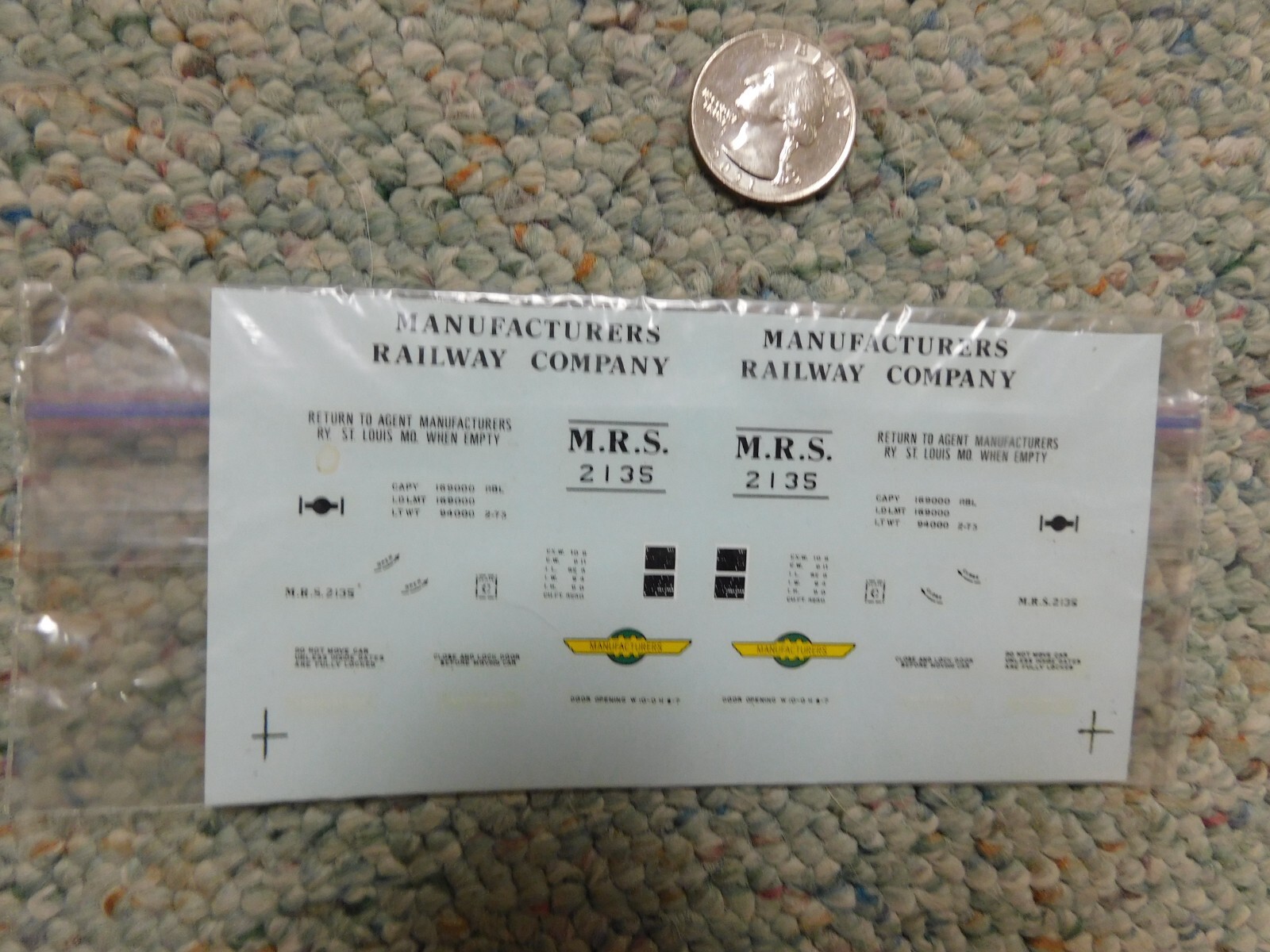 Microscale decals HO Custom Manufacturer's Railway Company H174 | eBay