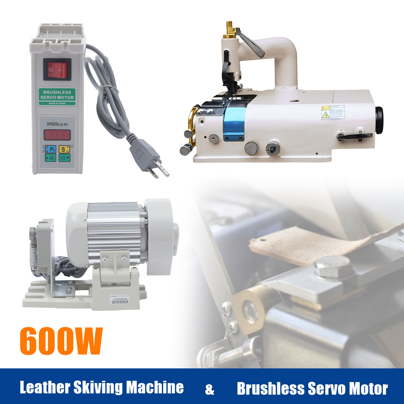 Electric Leather Peeling Skiving Machine Shovel with Brushless Servo ...