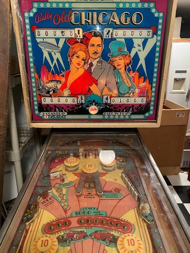 Old Chicago Pinball Machine 1976; Turns on, but may need work | eBay